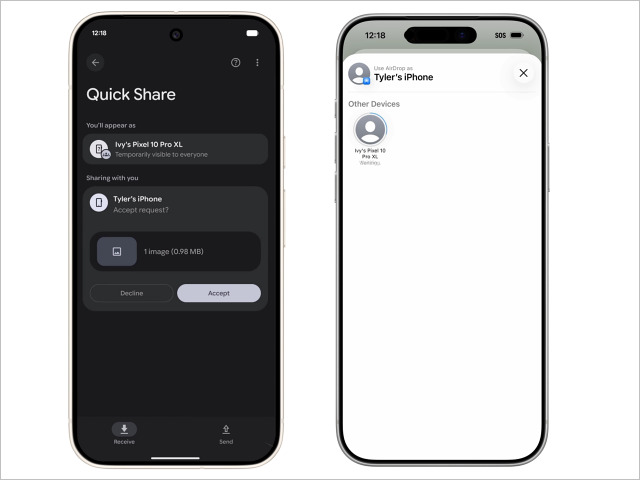 【朗報】iPhoneとAndroid「ファイル共有」ついに実現、AirDropがQuick Shareと連携できるように | Buzzap！